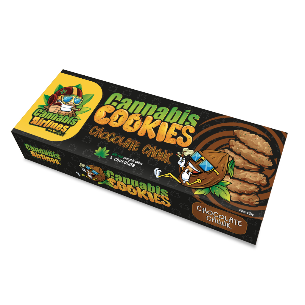 Cannabis Airlines Cannabis Cookies – CHOCOLATE CHUNK - cannaline ...