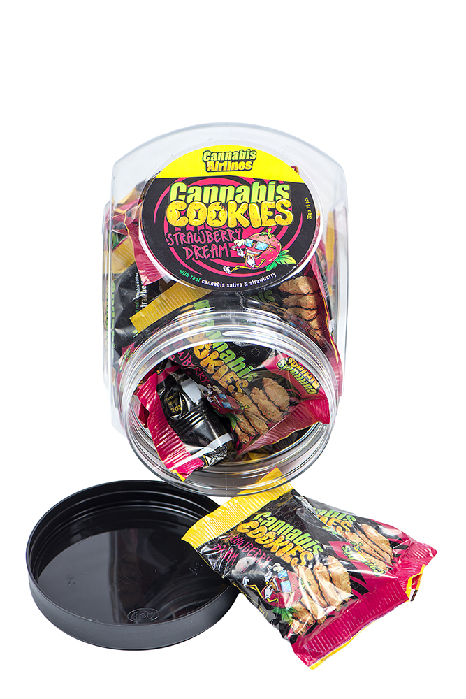 Cannabis Airlines Cannabis Cookies – STRAWBERRY DREAM JAR - cannaline ...
